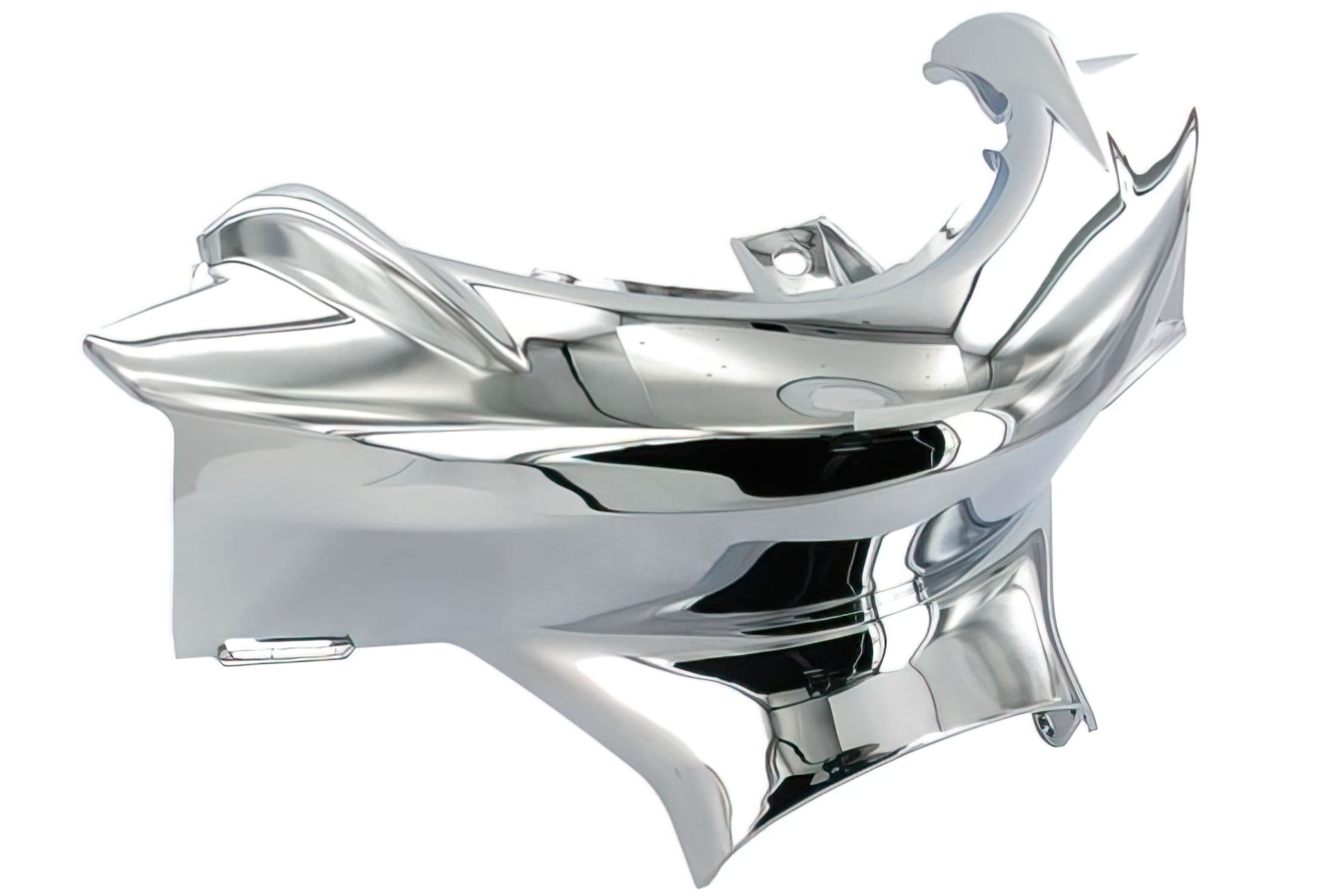 STR-908.12/CR STR8 Windshield, without Turn Signals, Aerox/Nitro, Chro