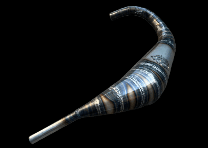 dbr factory classic low passage exhaust 70cc - 85cc (28mm inlet) for v