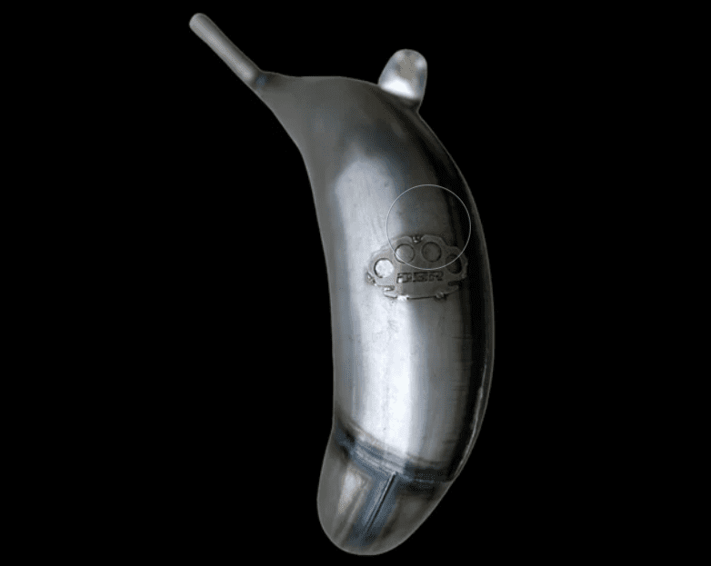 dbr factory pressed 125cc-150cc exhaust with clear anti-rust cerakote